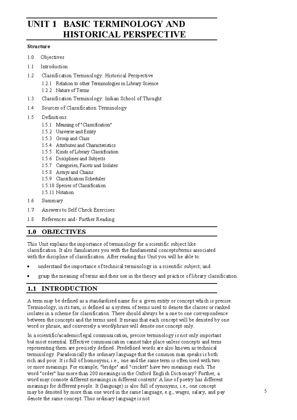 Unit-2 Basic Terms of library classifications - Basic Terminology UNIT 1 BASIC TERMINOLOGY AND ...