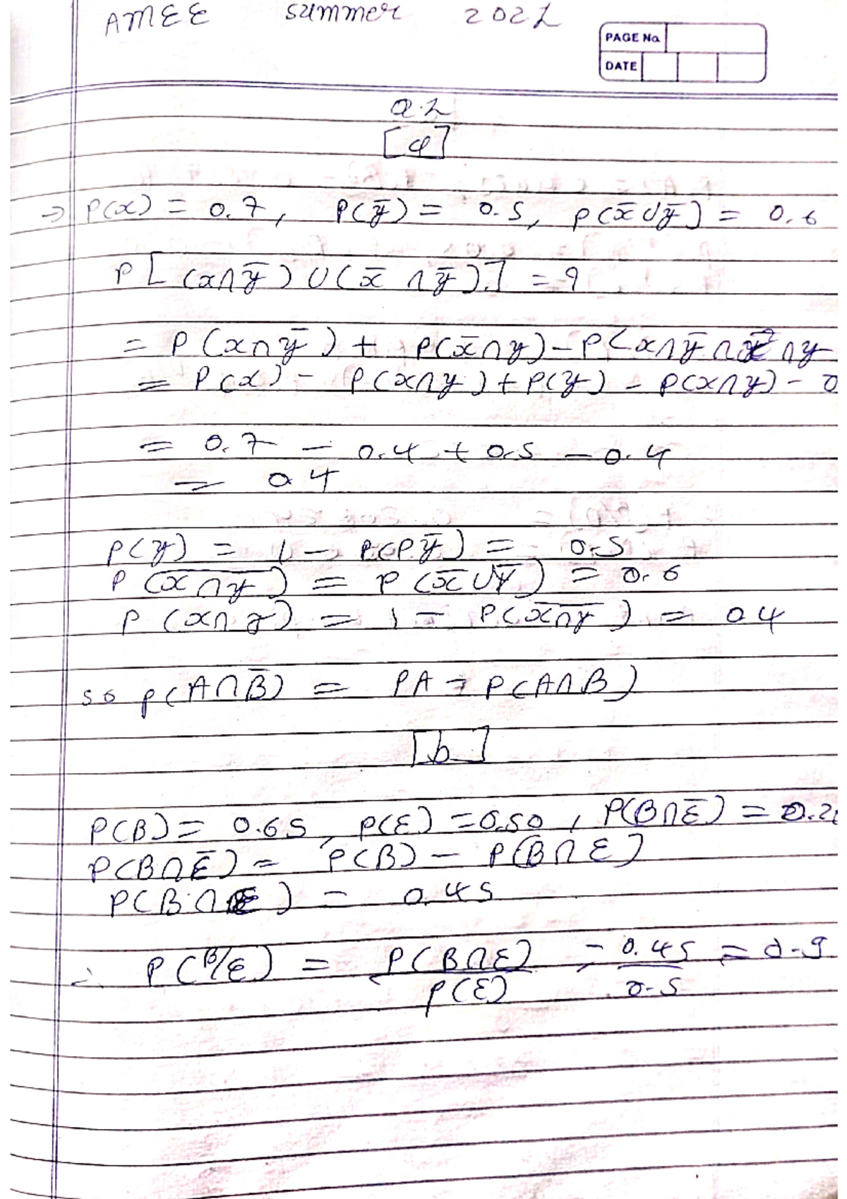 AMEE summer 2021 - Applied mathematics in electrical engineering - Basic Mechanical Engineering ...