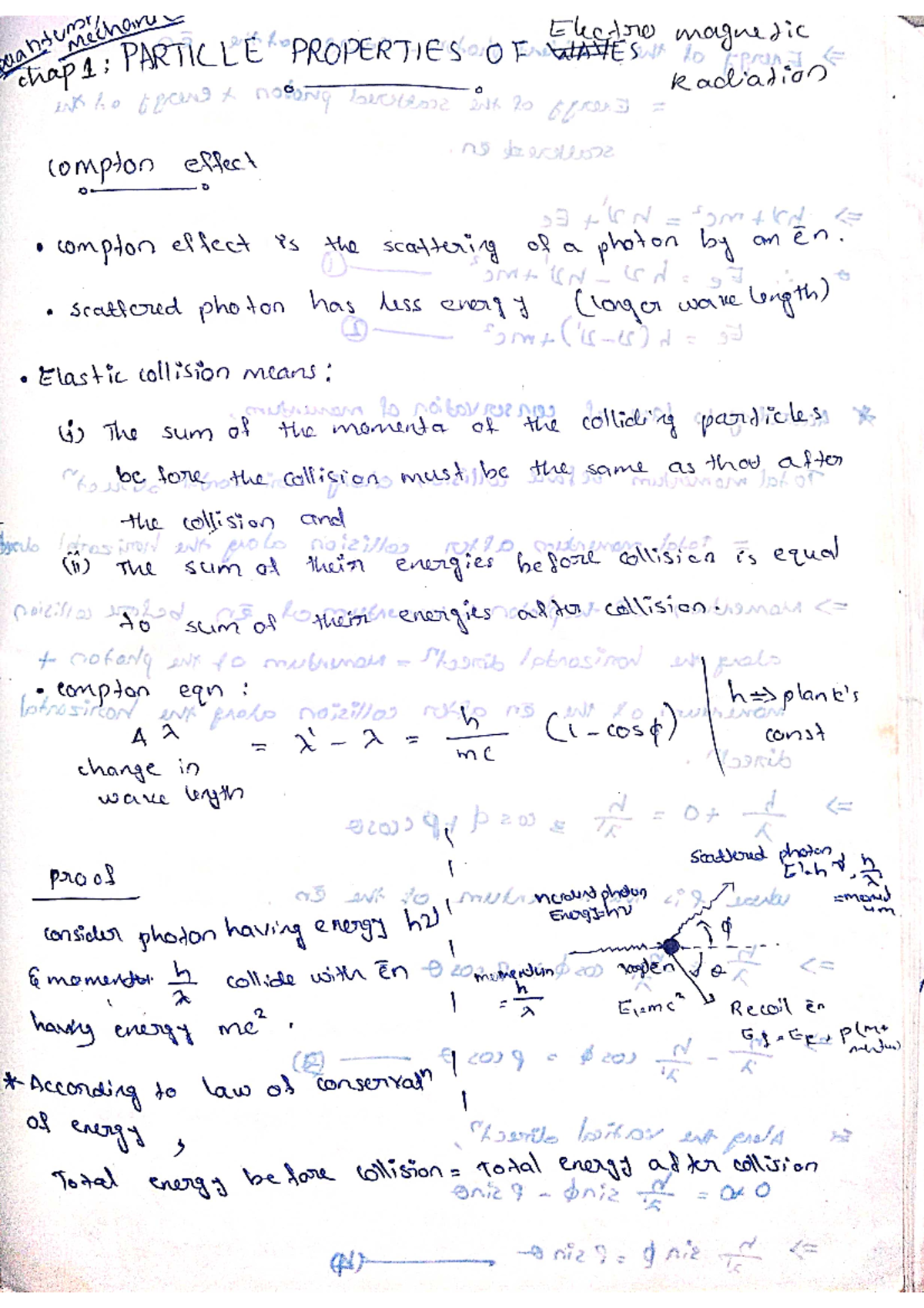 5th semester quantum mechanics particle properties of electro magnetic ...