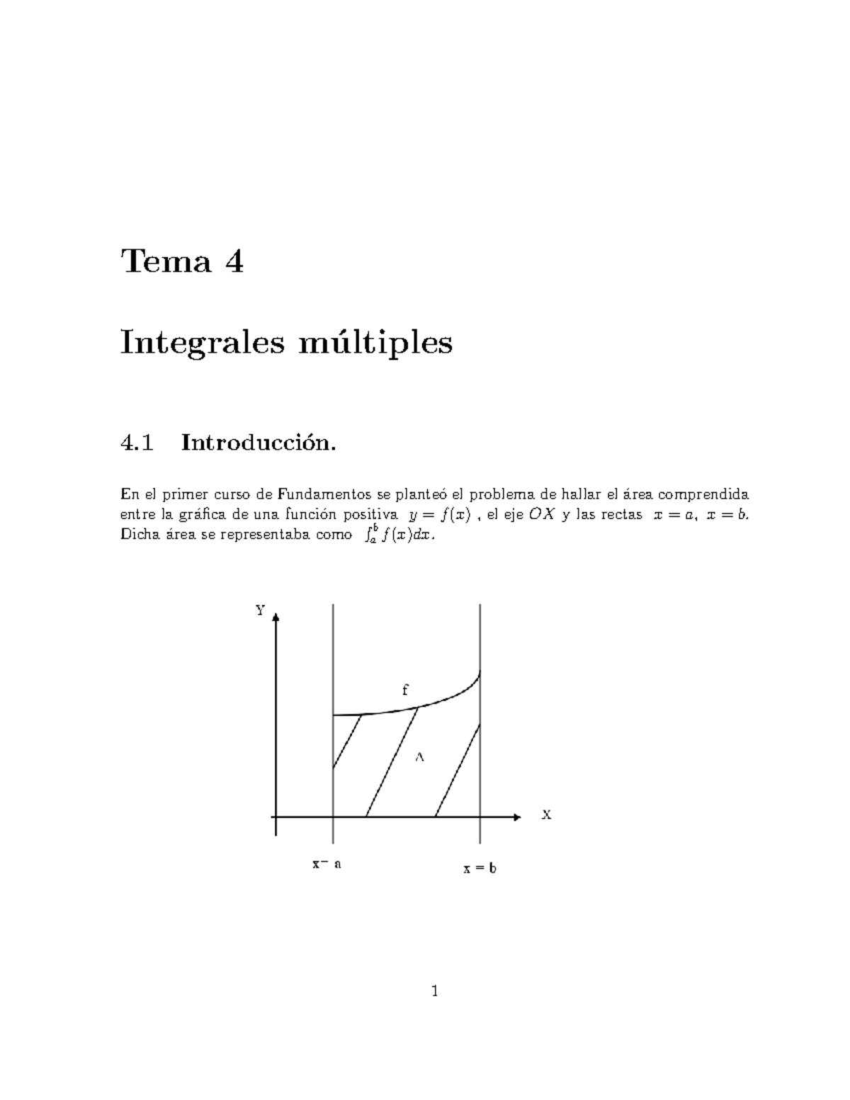 integrales multiples desarrollo de ejercicios y teoria - Tema 4 ...