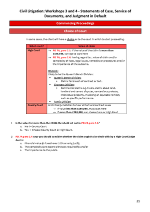 Task 1 Exemplar - Workshop 5 Dispute resolution - DISPUTE RESOLUTION ...