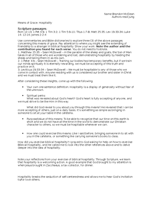 3.Done. Since I am IN Christ - Name: Brandon McClean Class time ...