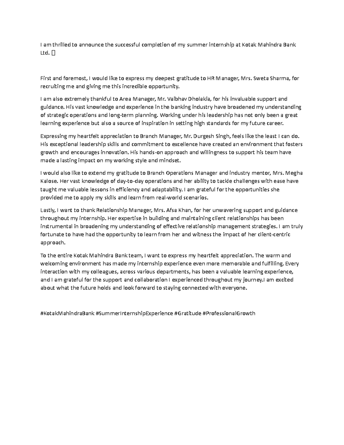 New Microsoft Word Document - I am thrilled to announce the successful ...