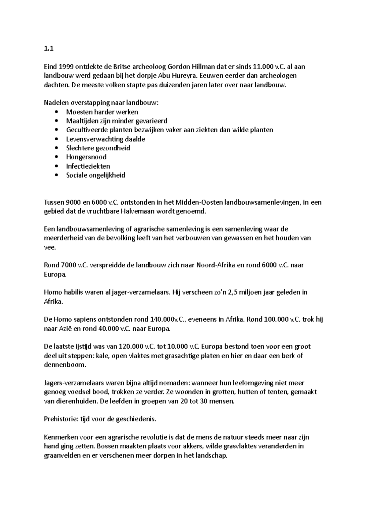 Samenvatting ges h1 en 2 - 1. Eind 1999 ontdekte de Britse archeoloog ...