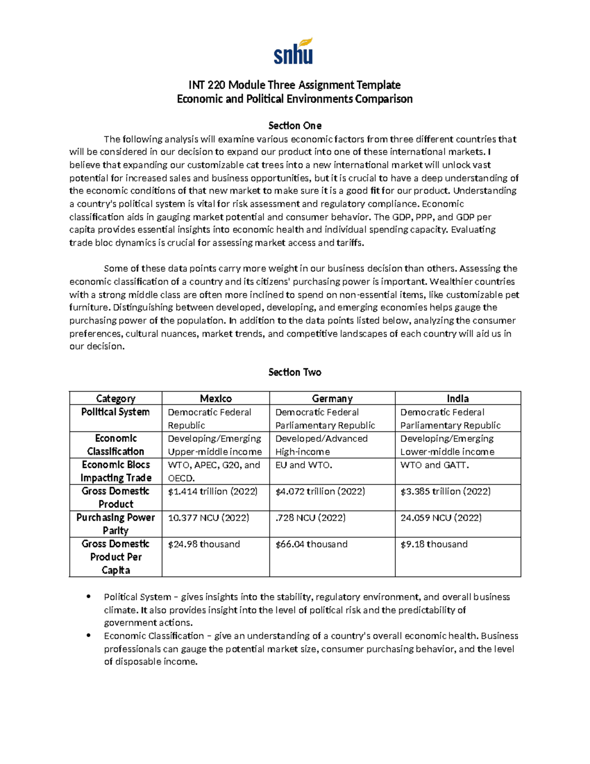INT 220 Module Three Assignment - I believe that expanding our ...