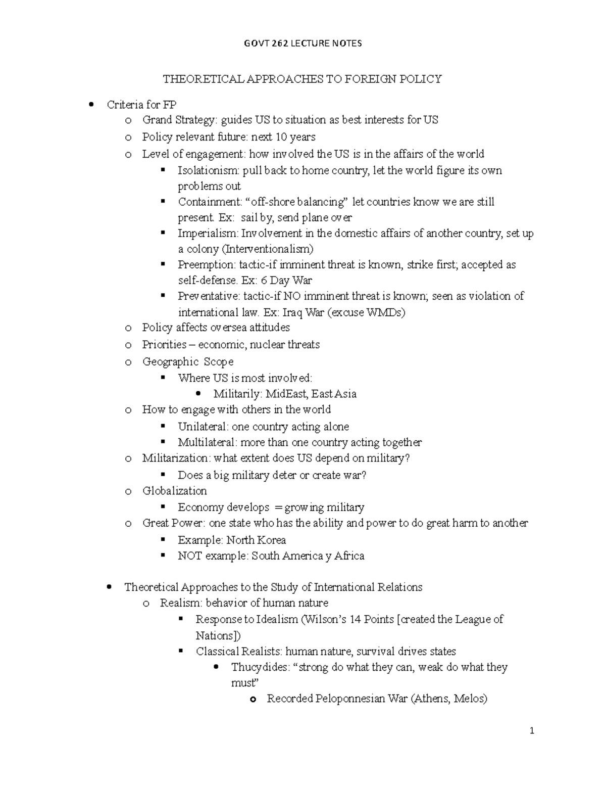 Govt 262 Lecture Notes Warning Tt More Functions Defined Than Expected Theoretical
