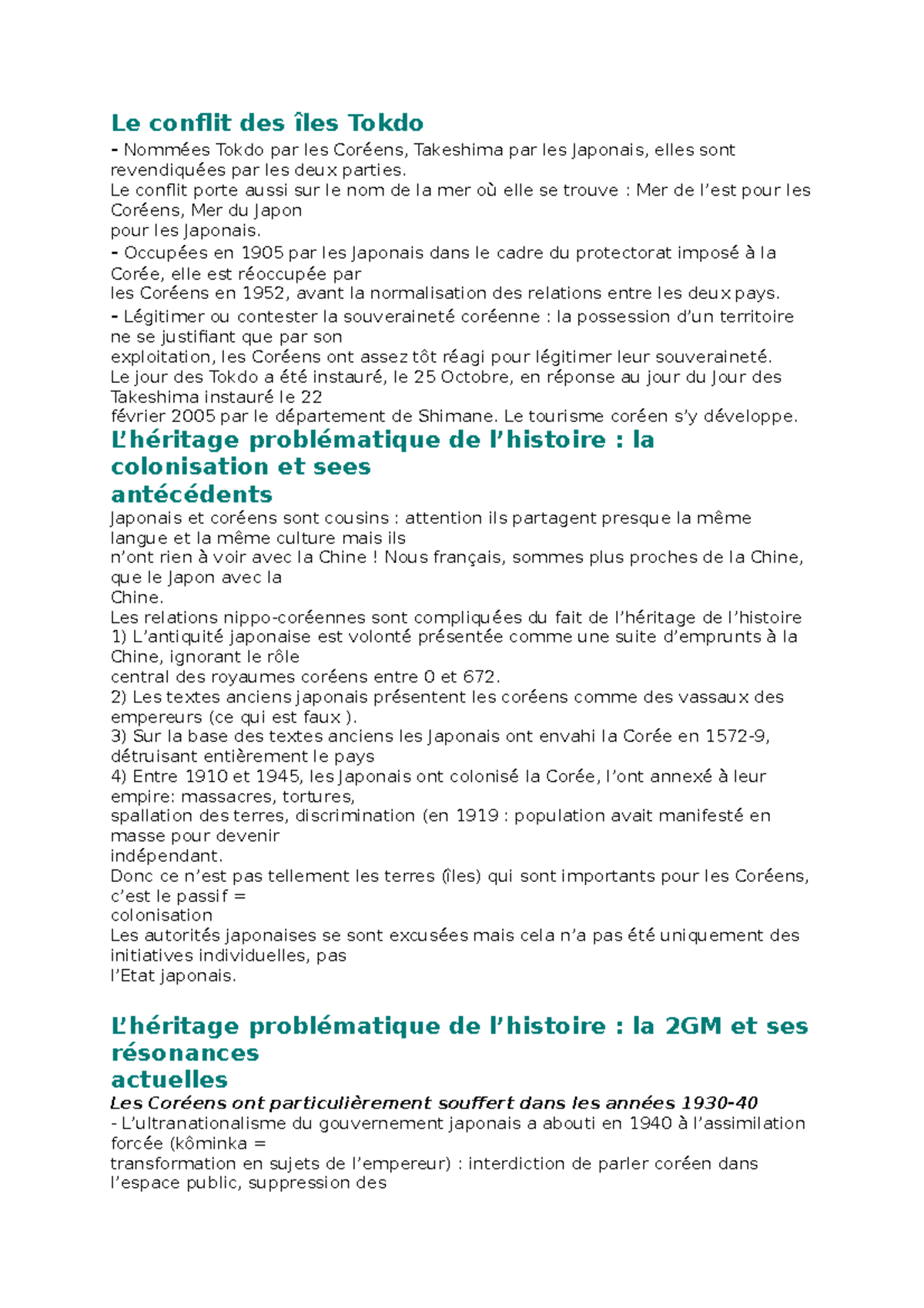 Le conflit des îles Tokdo - Le conflit porte aussi sur le nom de la mer ...