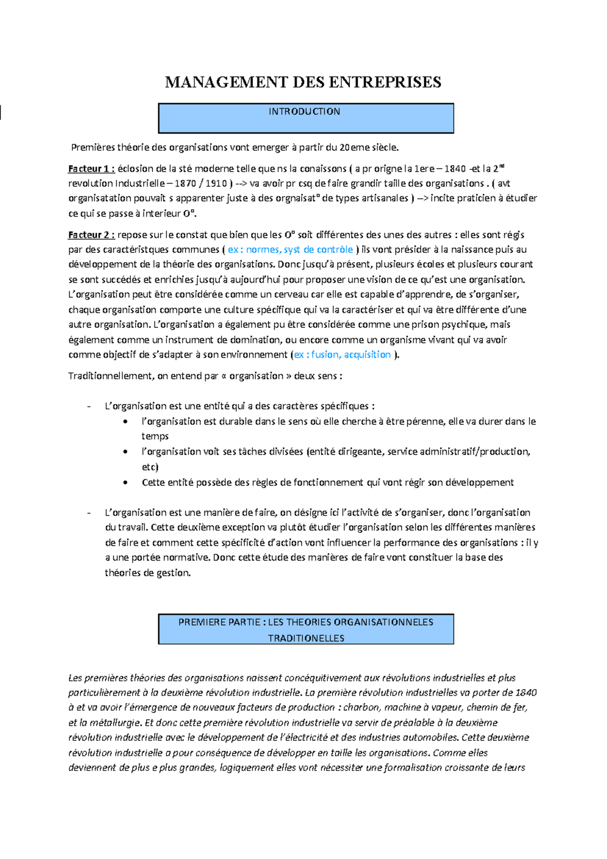 S2 Management des entreprises - Warning: TT: undefined function: 32 MANAGEMENT DES ENTREPRISES ...