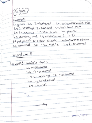 CHE 133 EXPT 3 - LAB REPORT - Meghna Thota February 2, 2021 CHE133 ...