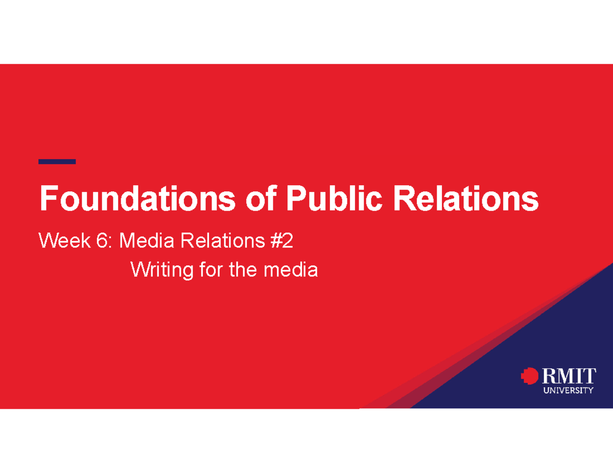 IPR 6 - Media Relations #2 (Jul20)-1 - — Foundations of Public ...