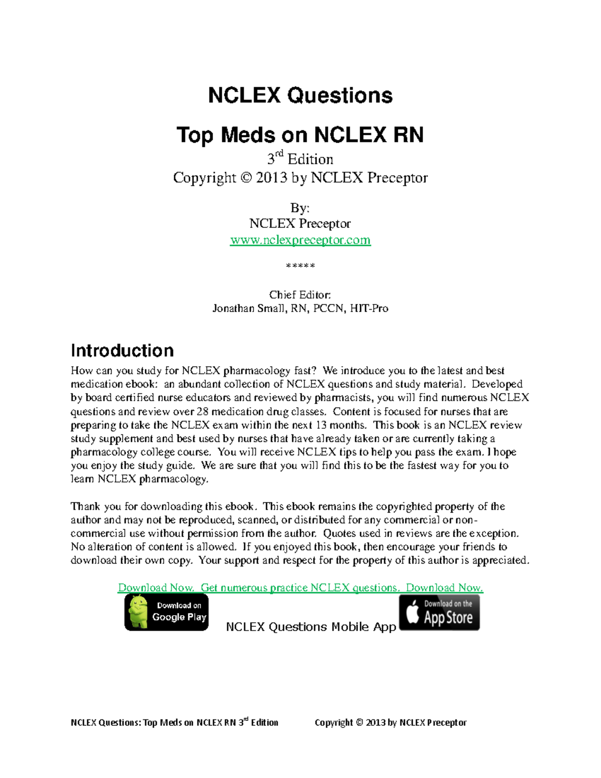 Nclex Pharm notes review for Nursing students - NCLEX Questions Top ...