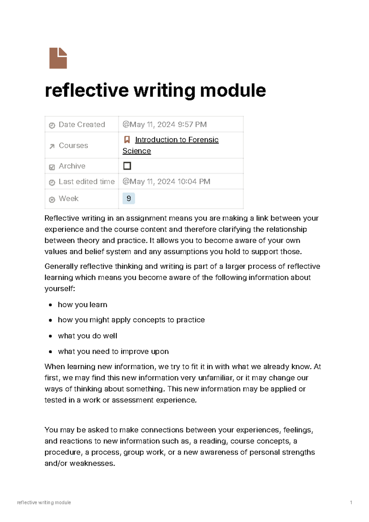 Reflective writing module 9f3ec99d64324 bc1ad385a1bb317526 a ...