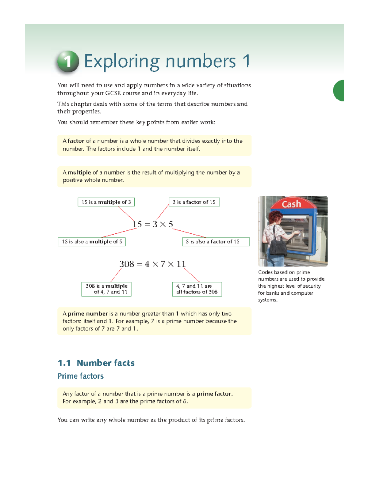 Ch1, Exploring numbers 1 - You will need to use and apply numbers in a ...