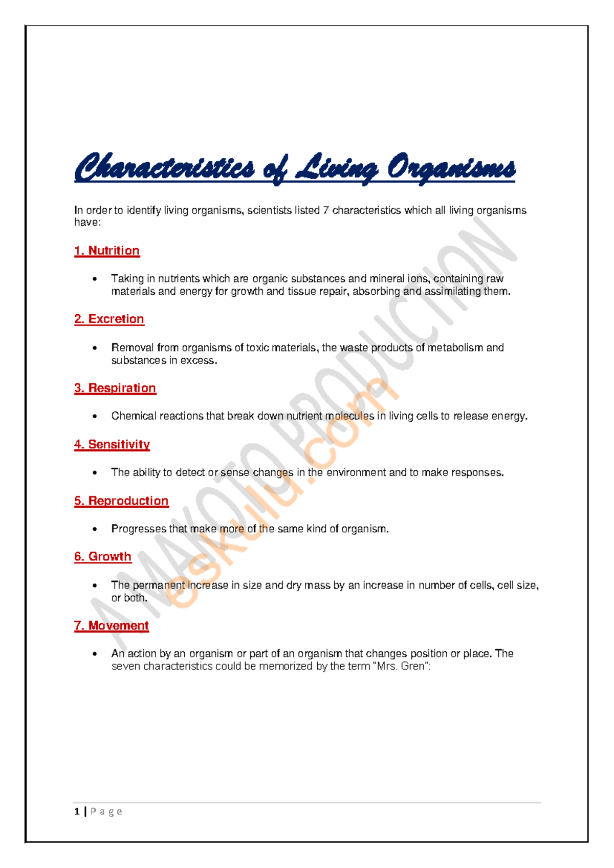 Grade 10 Biology Notes - This is a friendly use book enjoy your study's ...