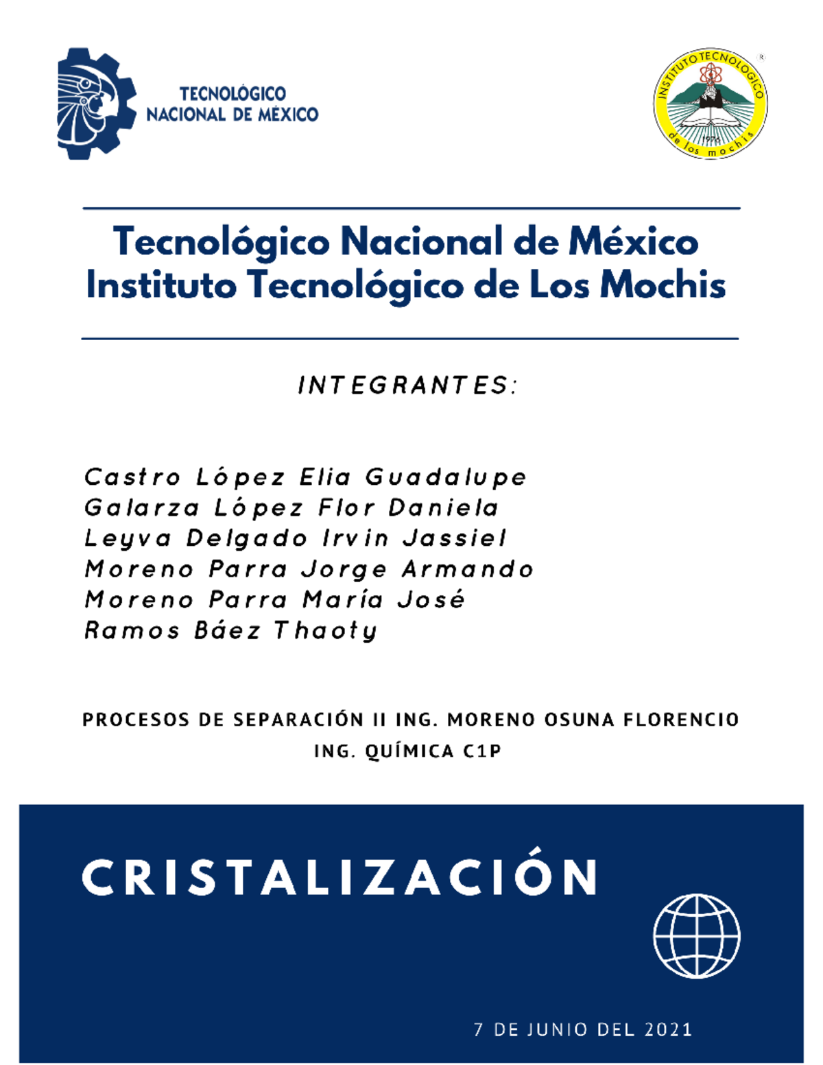 cristalizacion actividad - 6 TEORÍA DE NUCLEACIÓN De acuerdo con la ...