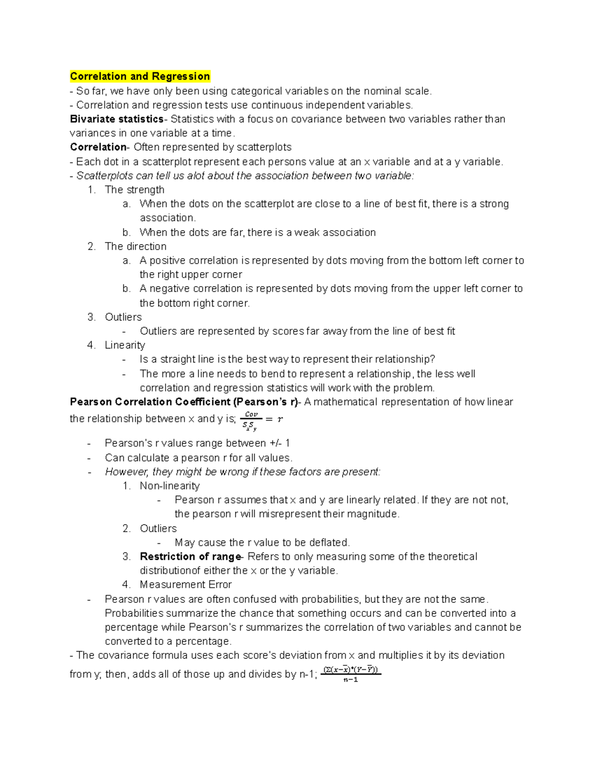 3990 Module 6 - Lecture notes from video lectures with Dr. Michelle ...
