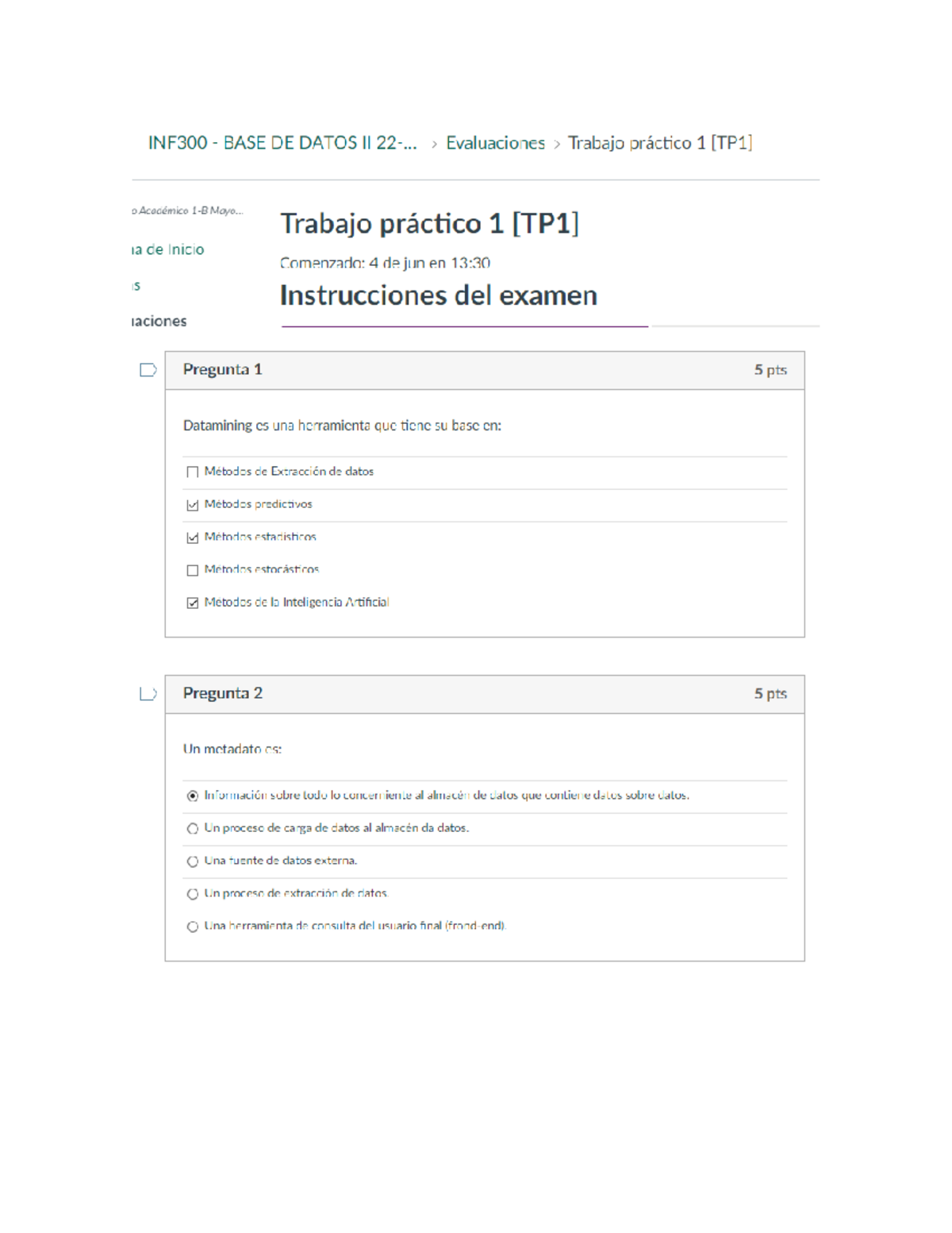 Base de datos 2 - TP1 - 79 - Base de Datos II - Studocu
