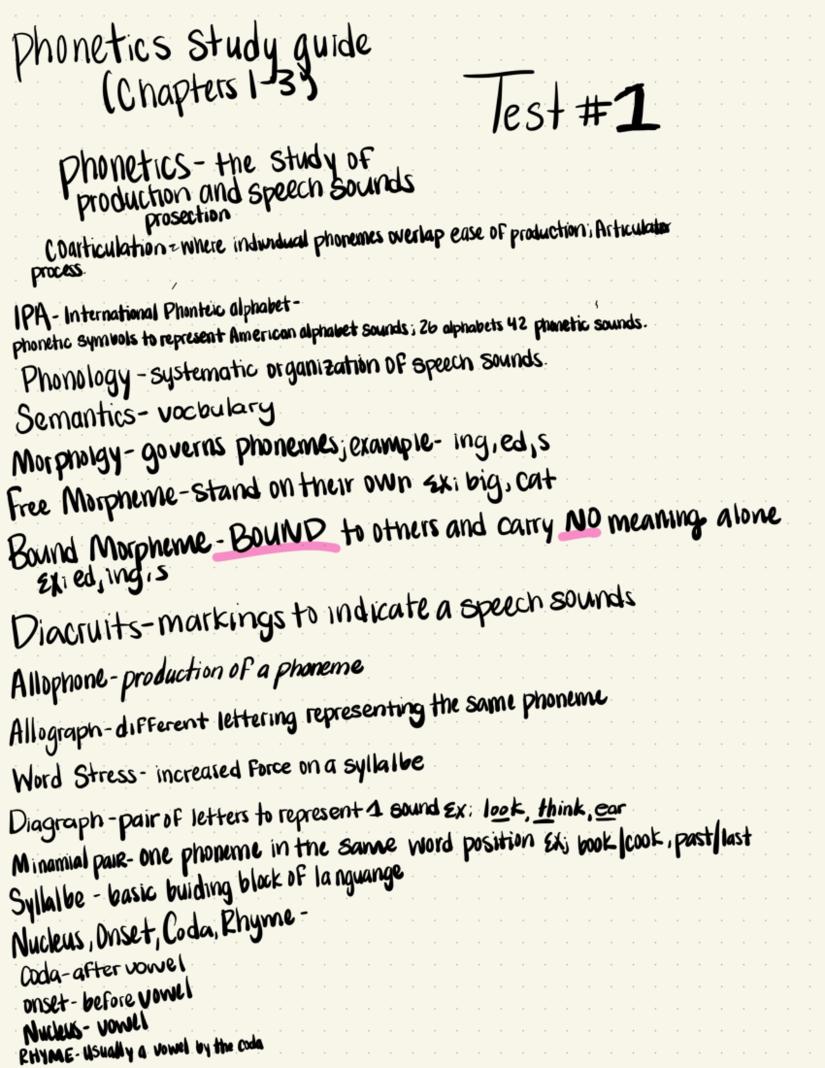 IMG 0059 - Phonetics, Practice Test Vowels - SHS 201 - Studocu