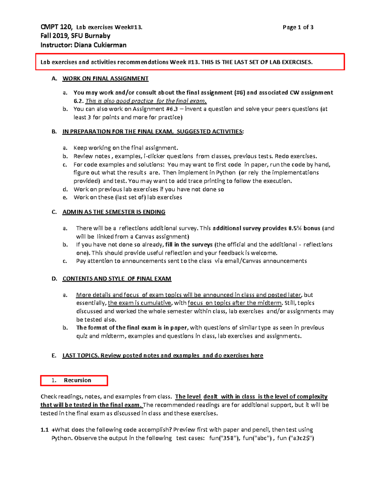 Lab Wk 13 - ddddddddddddddddd - Warning: TT: undefined function: 32 - Studocu