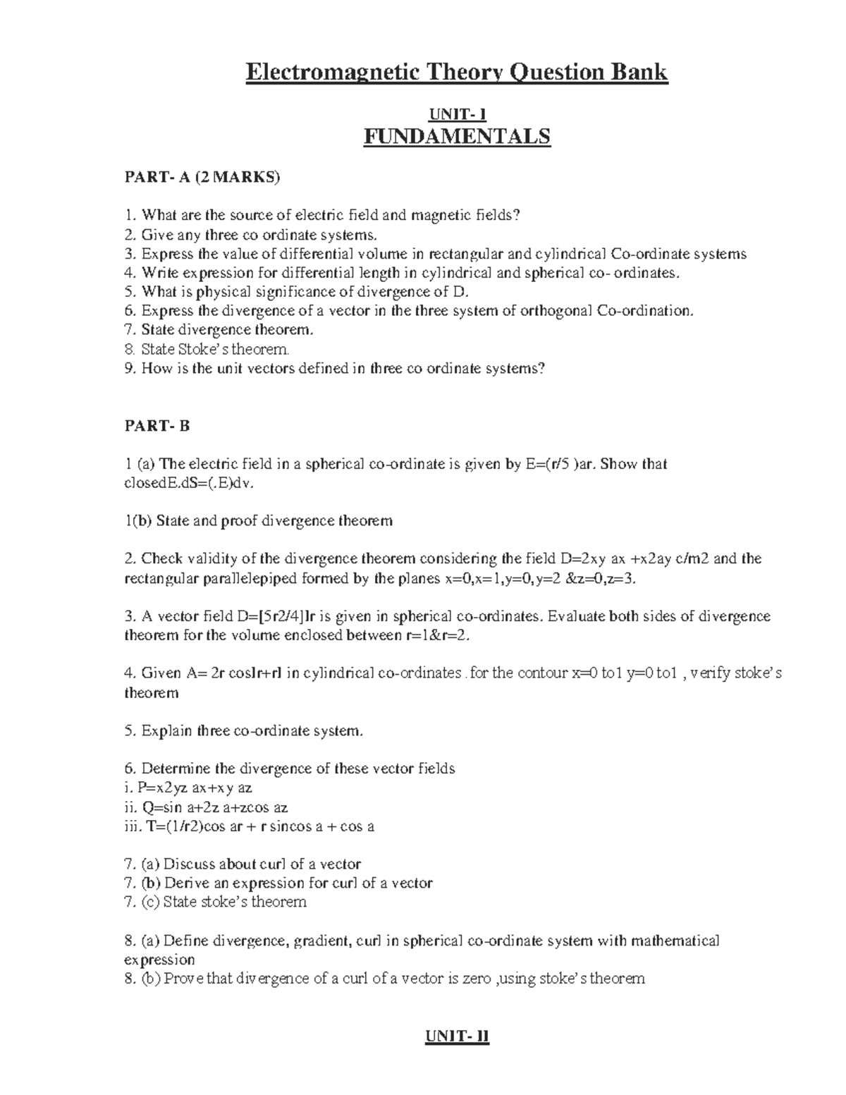 ET Qn A - This study material consist the topic covering ...