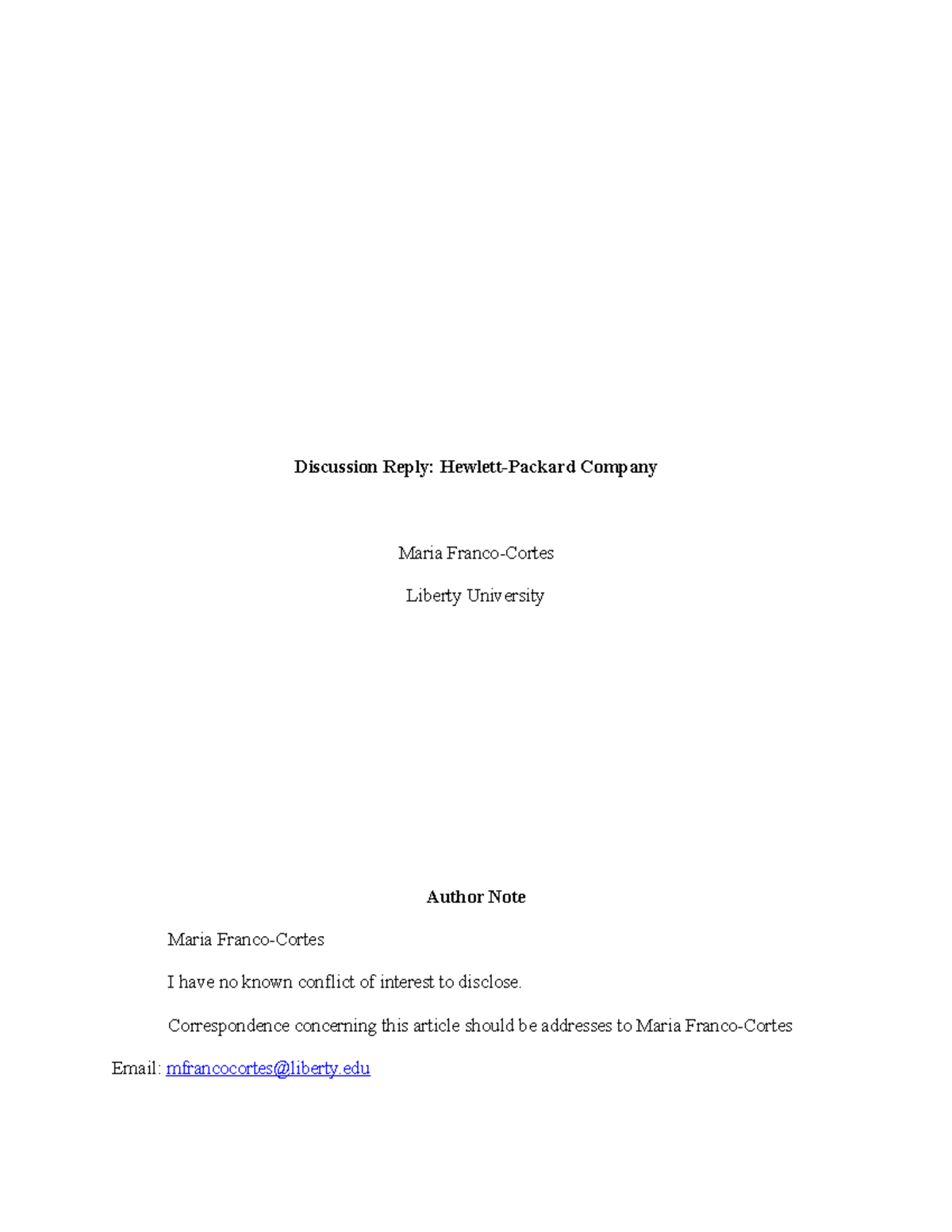 Replies with references and format - Maria Franco-Cortes Liberty ...
