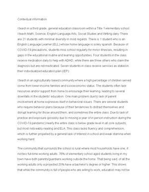 PPAT Task 1 Step 2 Activity 1 - Getting to Know Your Students Whole ...