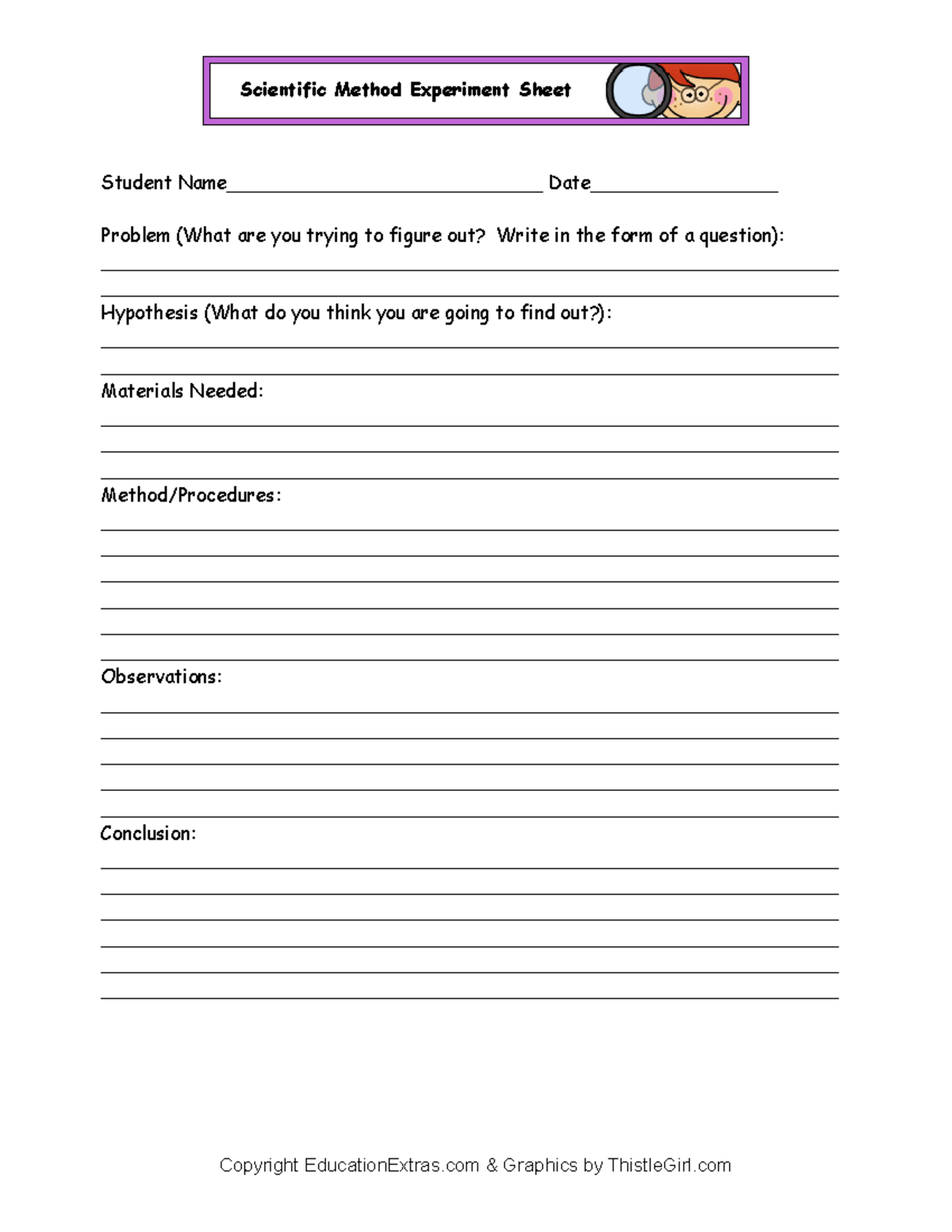 Scientific-Method-1 - Science - Copyright EducationExtras & Graphics by ...