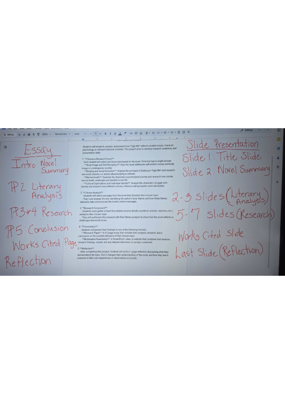 Doc Scanner Oct 8, 2024 1-46 PM - Editing Menus DOGAT Normal text Arial ...