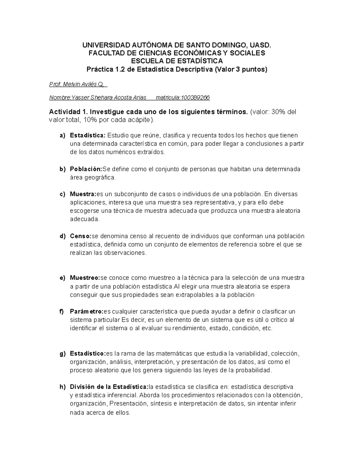 Tarea 1.2 - ghgggh - UNIVERSIDAD AUTÓNOMA DE SANTO DOMINGO, UASD ...