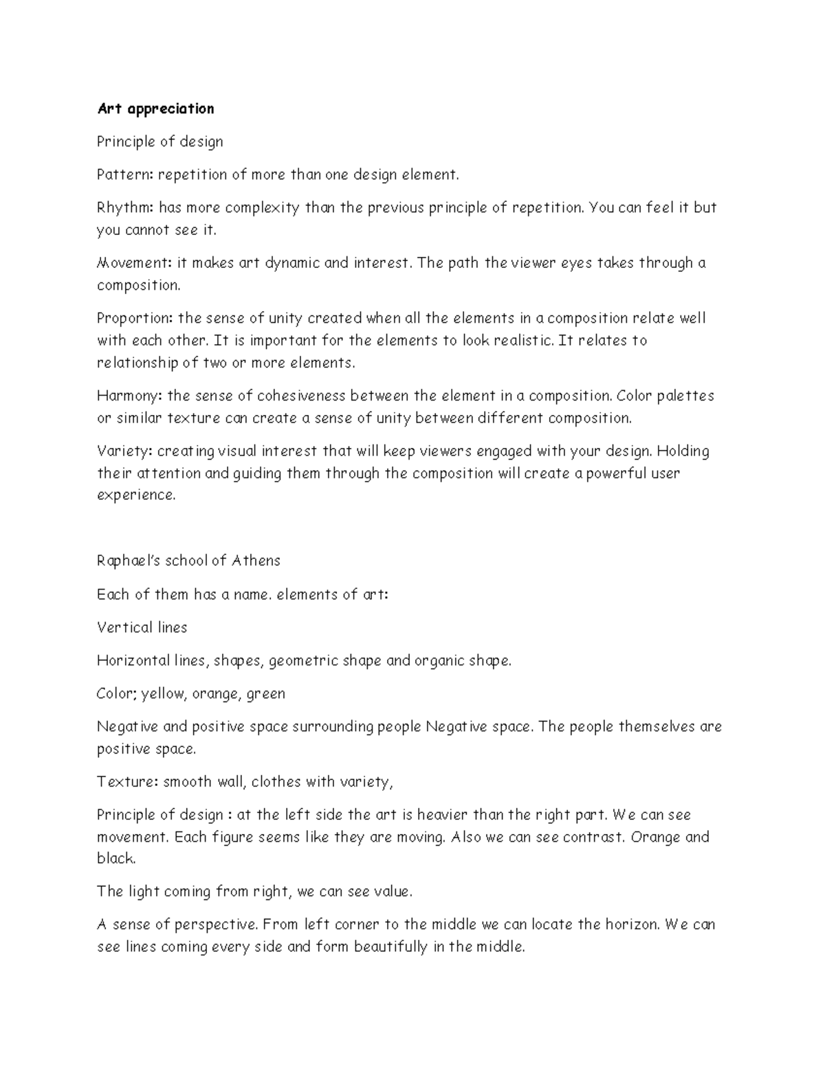 Art appretation - art appreciation lectures - Art appreciation ...