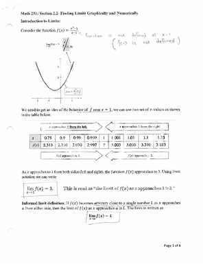 Section 2.4 - Completed Handout - MATH 251 - Studocu