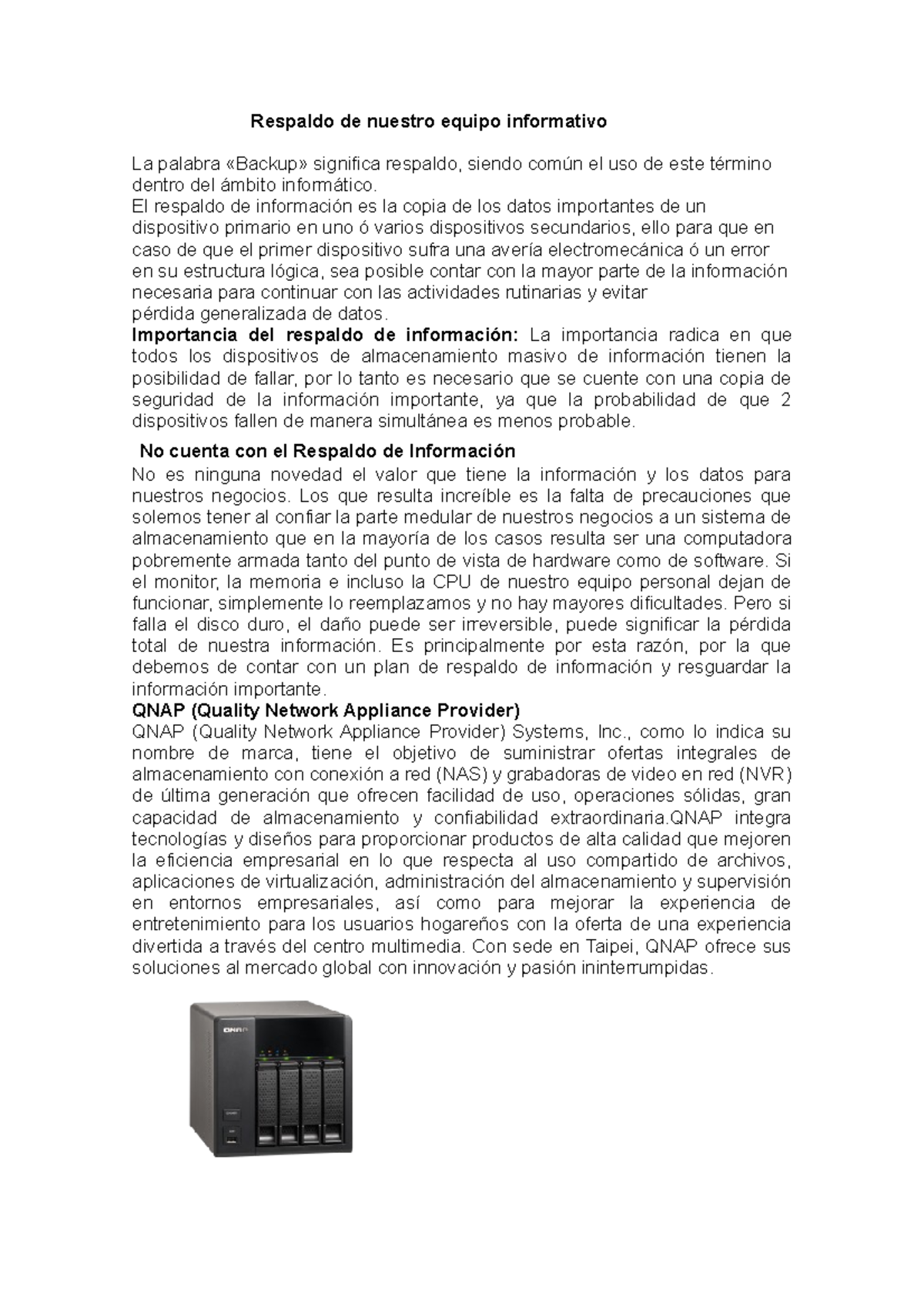 Doc - suerte - Respaldo de nuestro equipo informativo La palabra ...