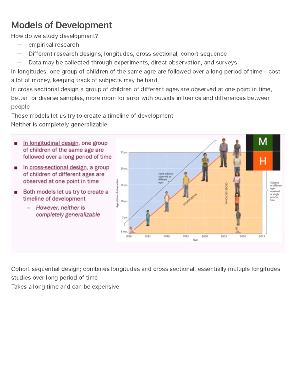 Models of Development - – – – Models of Development How do we study ...