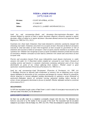 CASE Brief FOR J.H Mensah V Attorney General - CASE BRIEF FOR J MENSAH VS ATTORNEY GENERAL [1997 ...