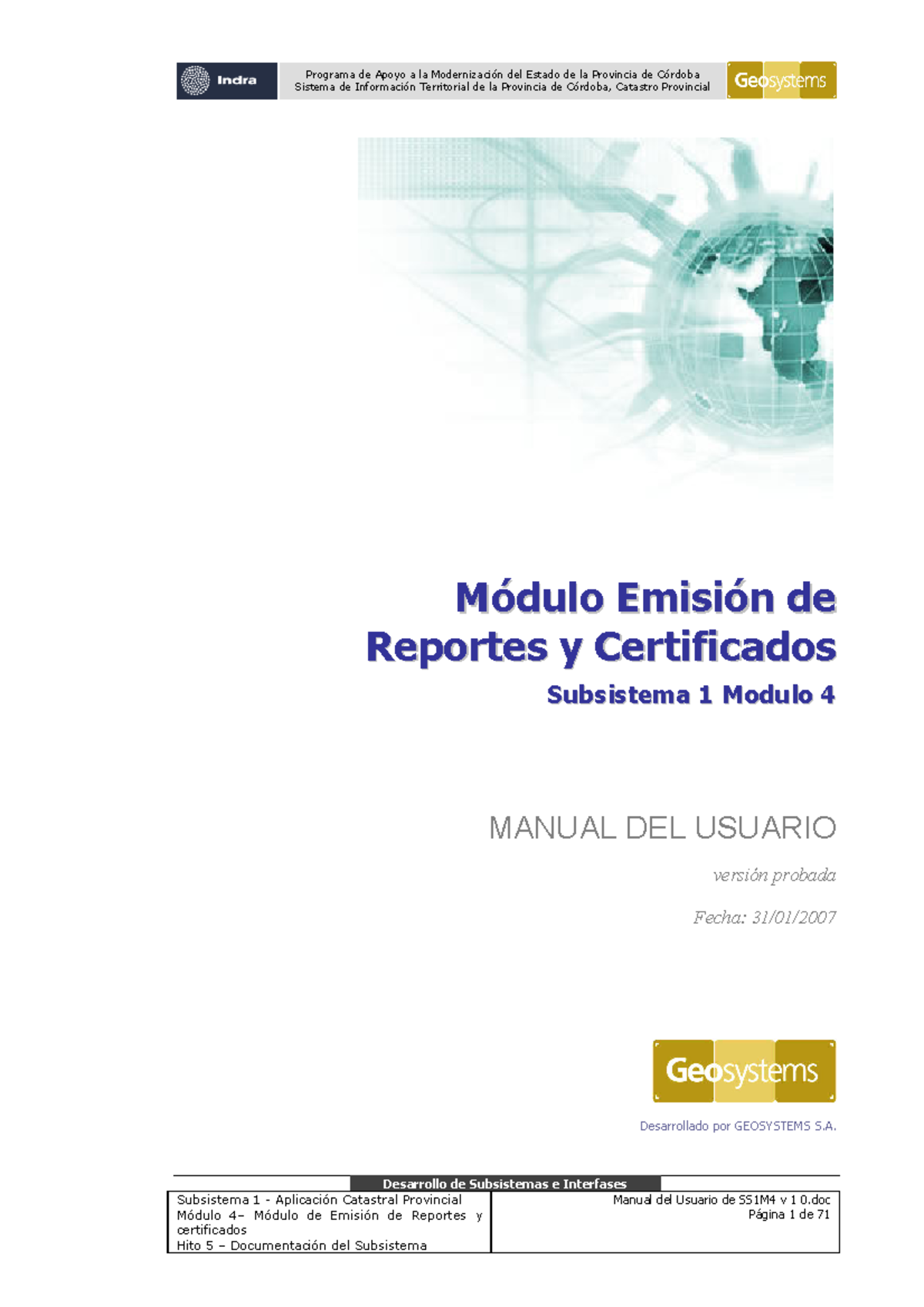 6 Modulo Emision Reportes y Certificados SIT - - Studocu