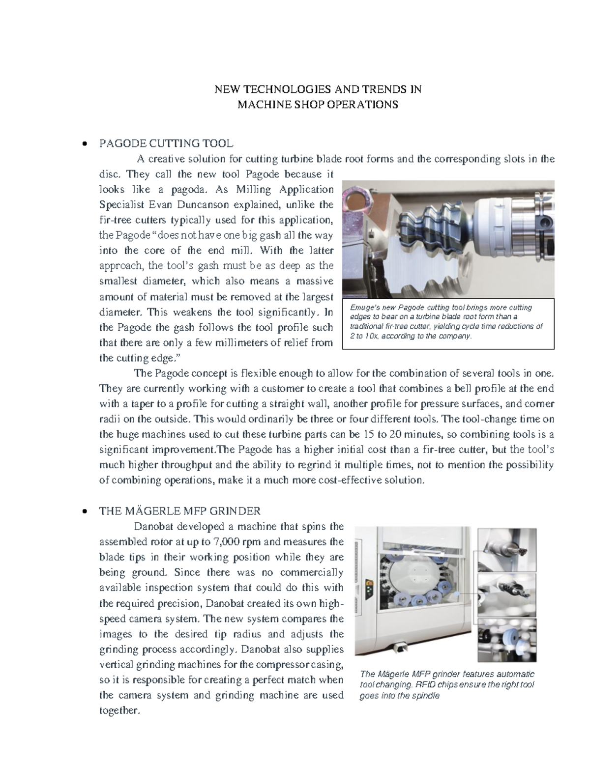 Machine shop - This will be helpful to students who have taken this ...