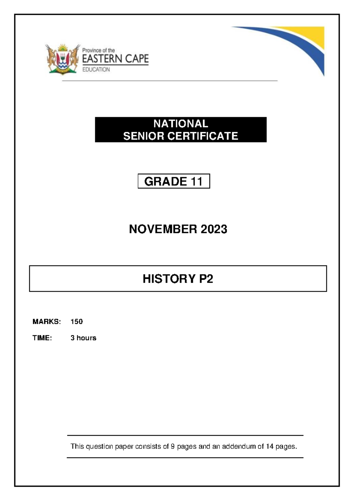 History P2 GR11 QP NOV2023 English - NATIONAL SENIOR CERTIFICATE GRADE ...