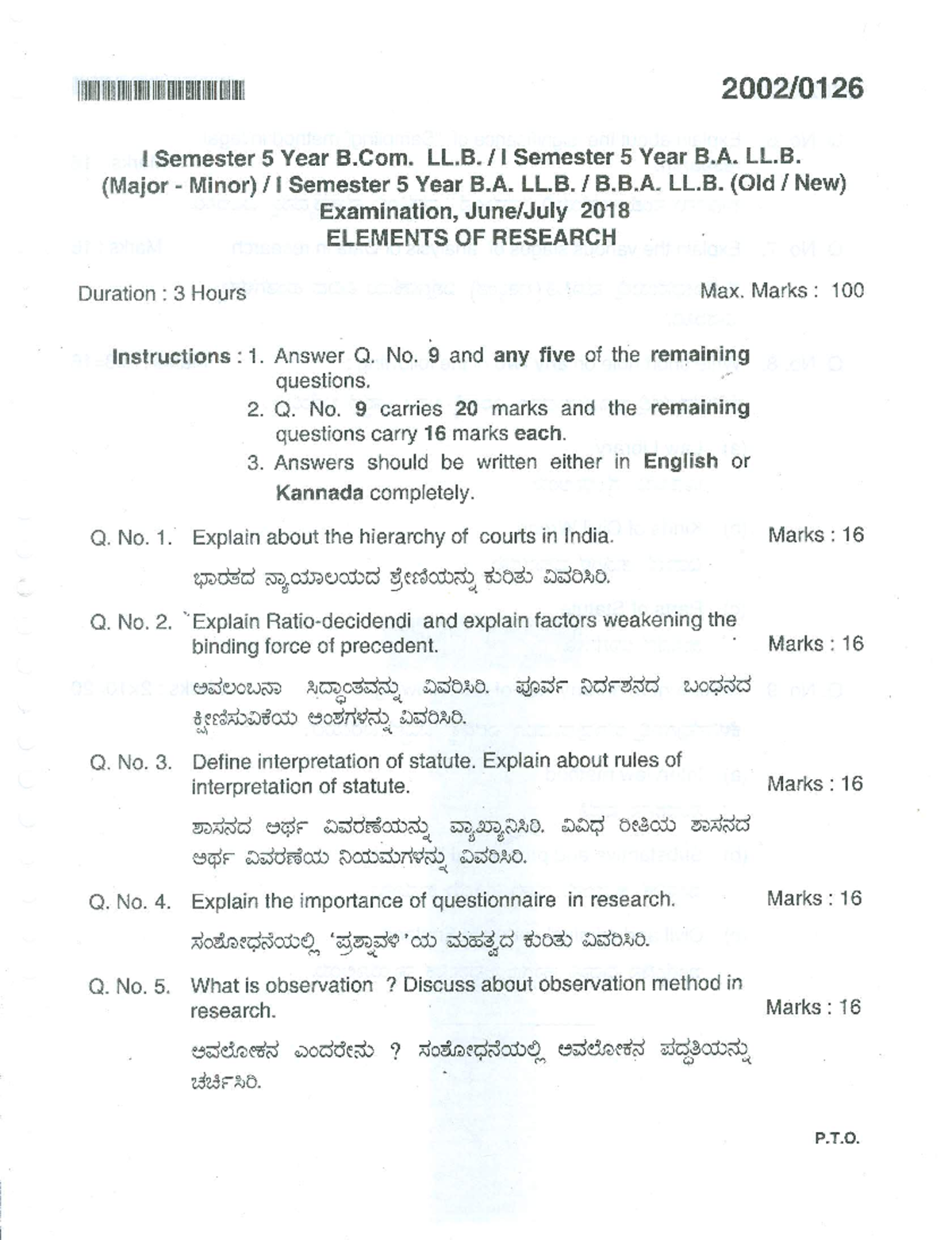 Elements of Research - Bba llb - Studocu