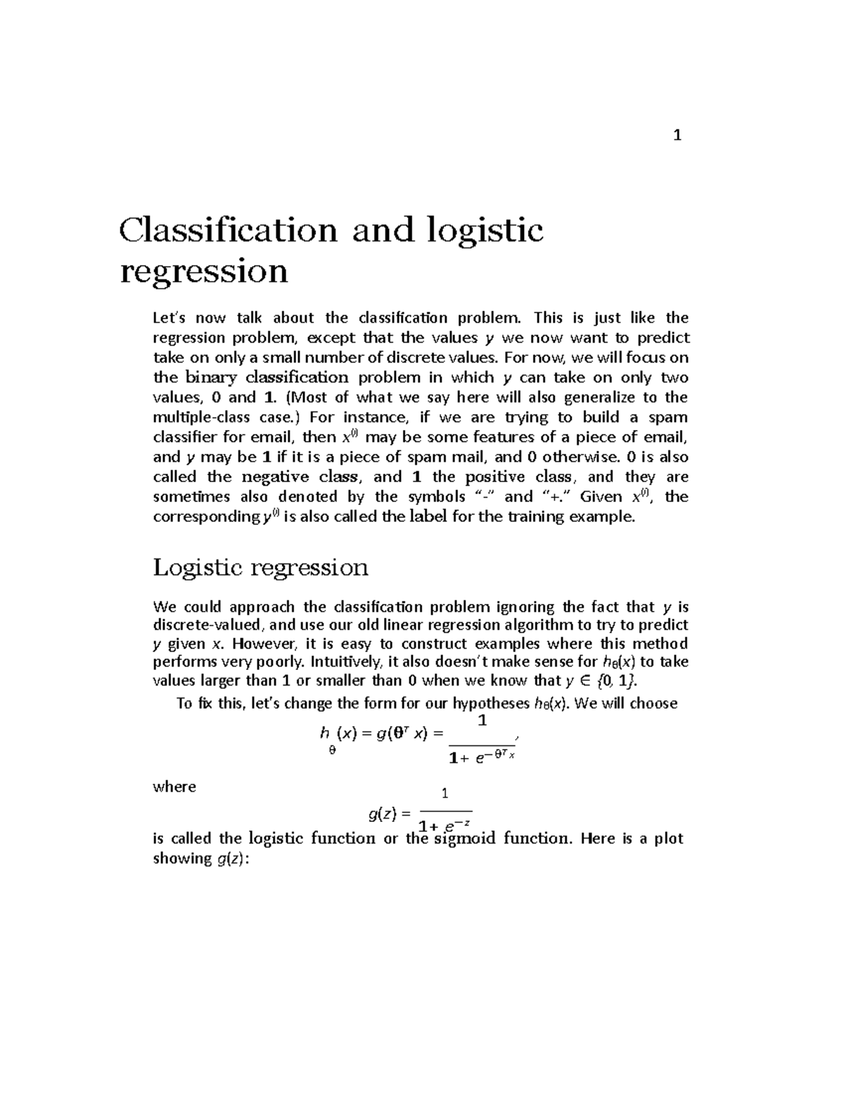 Computer Science Lecture Note Generalized Linear Models 5exponential