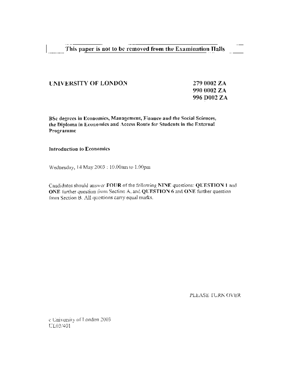 Exam 14 May 2011, questions - EC1002 - Studocu