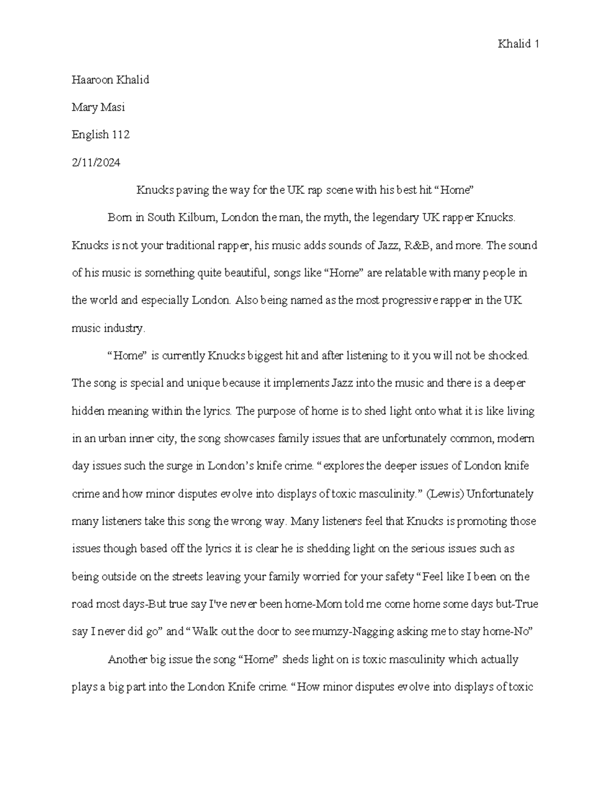 3.2 Assignment Podcast Script Rough Draft - Khalid 1 Haaroon Khalid ...