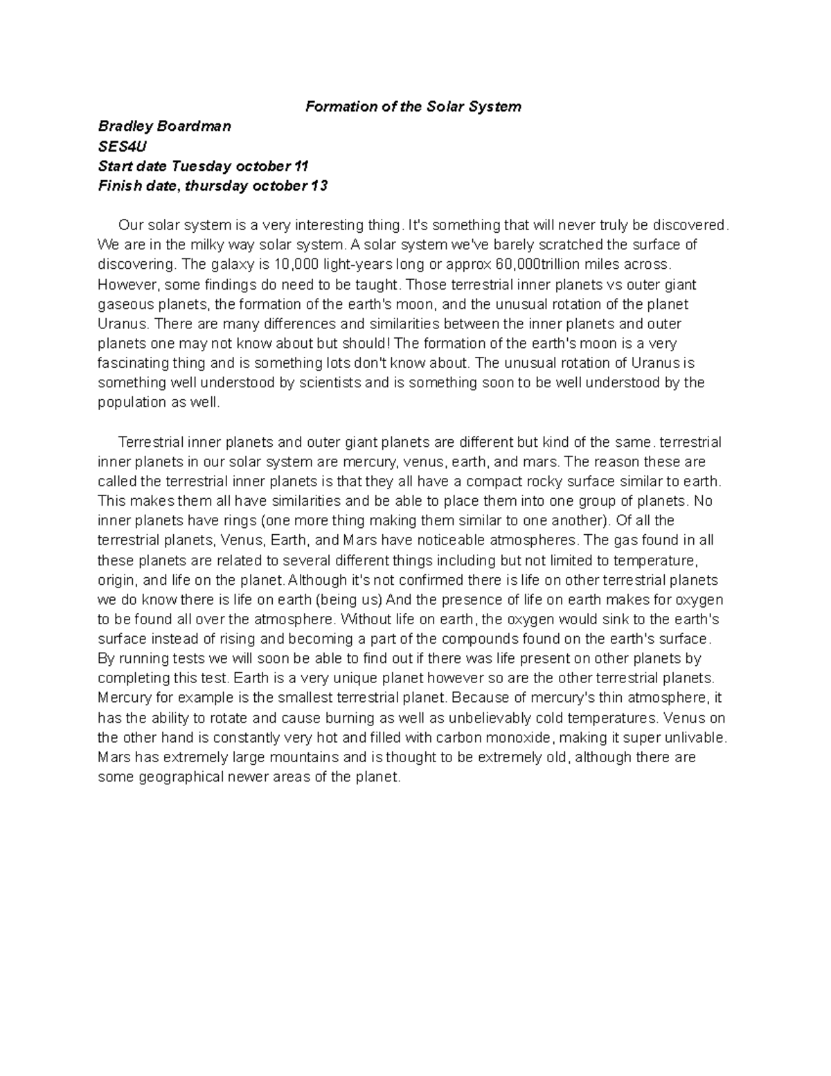 Formation Of The Solar System Resarch Essay Formation Of The Solar formation-of-the-solar-system-resarch-essay-formation-of-the-solar