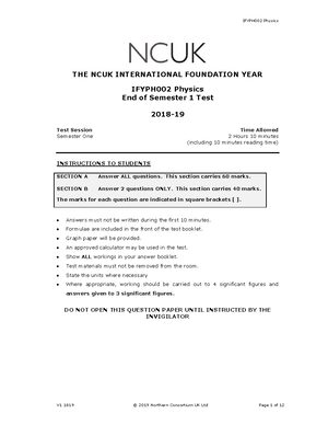 IFY Assessment Cover Sheet - IFY Assessment Cover Sheet Student Name ...