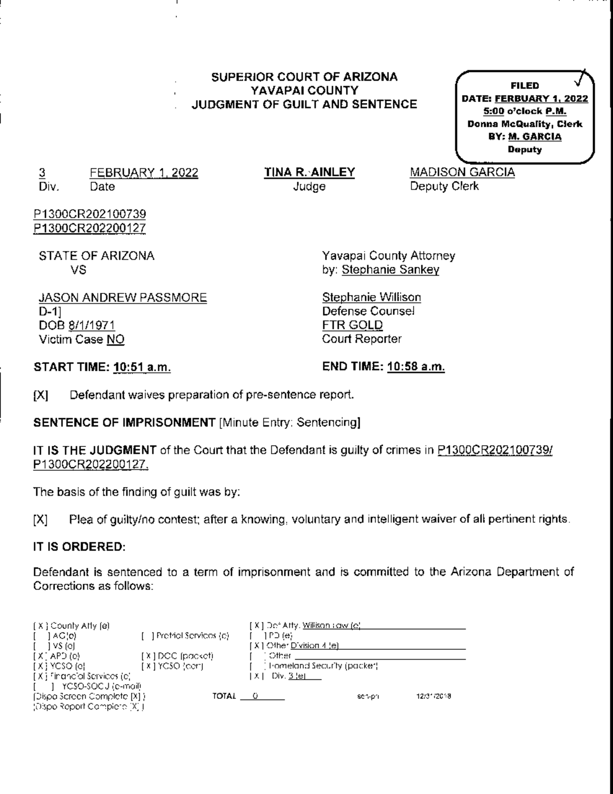 Yavapai Minute- Entries 16451837 - LAW 203 - Studocu