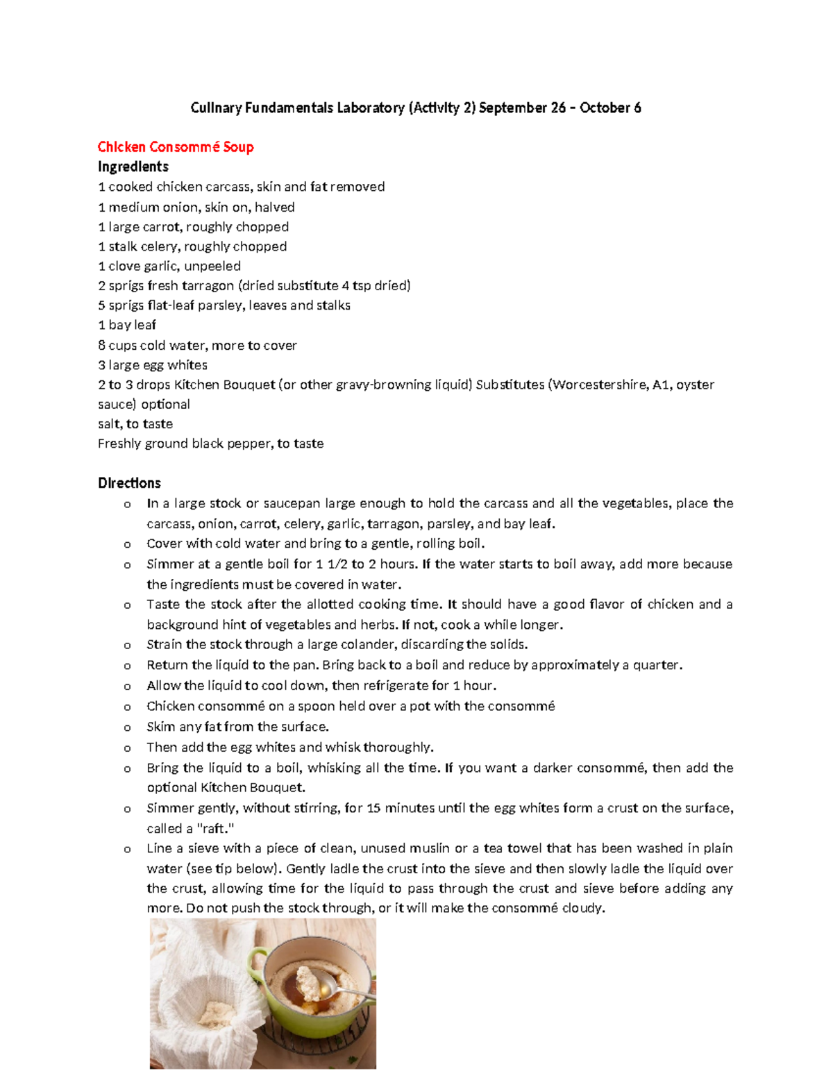 Activity-2-culinary - Culinary activity - Culinary Fundamentals ...