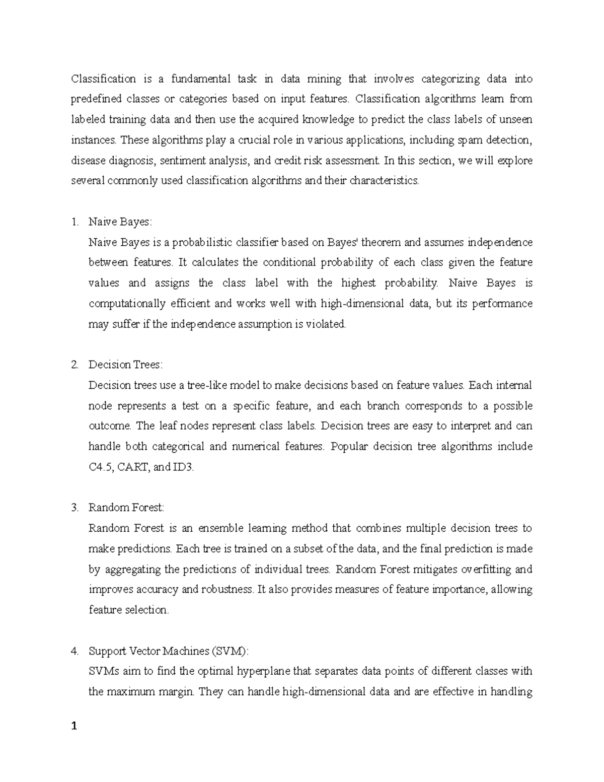 Computer Classification Fundamental Task Data Mining Note Class Classification Is A