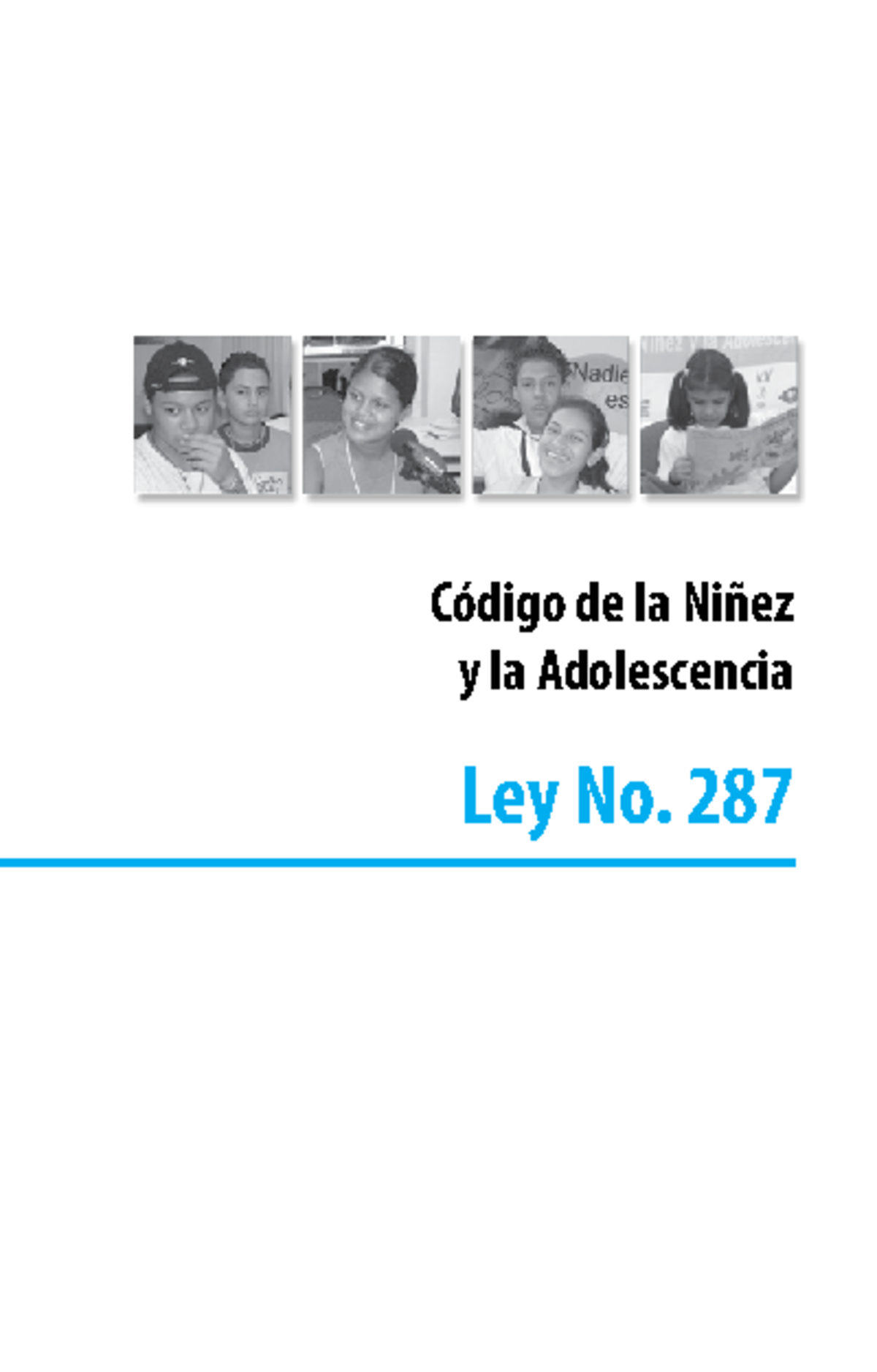 Código de la Niñez y la Adolescencia para Nicaragua - Código de la Niñez y la Adolescencia Ley ...