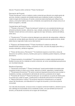 Formulacion y evaluacion de proyectos - Siglo 21 - Studocu