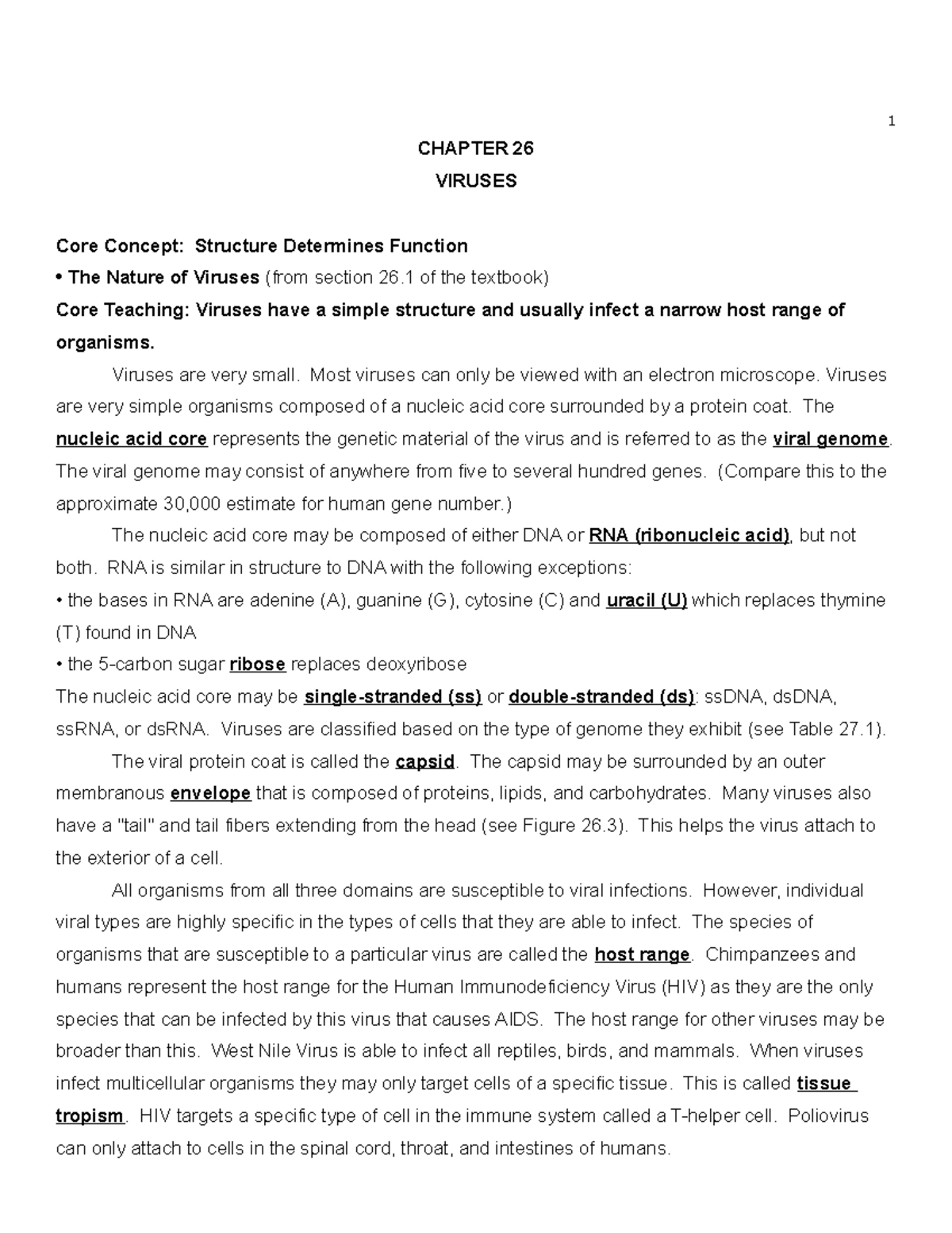 Chapter 26-Raven 12 - 4r5tyuio - CHAPTER 26 VIRUSES **Core Concept ...