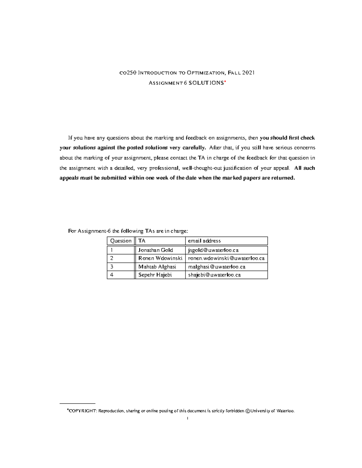 A6 - Solution of the assignment to help you better understanding - Co ...